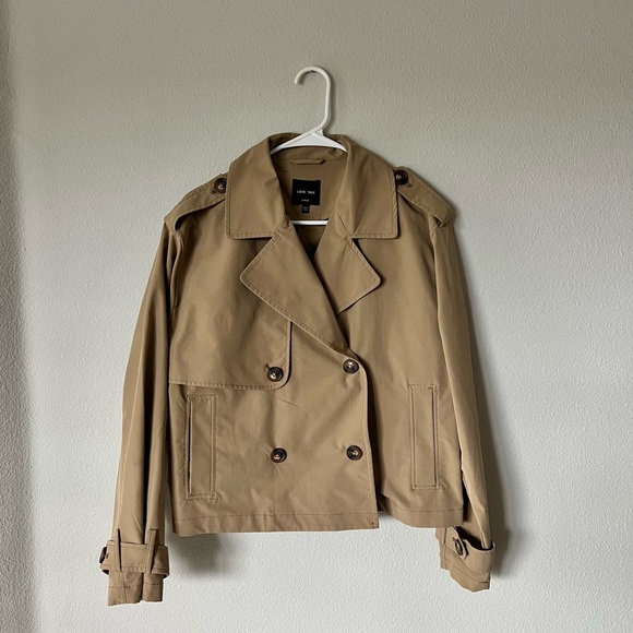 Love Tree | Jackets & Coats | Love Tree Tan Cropped Trench Coat Size ...